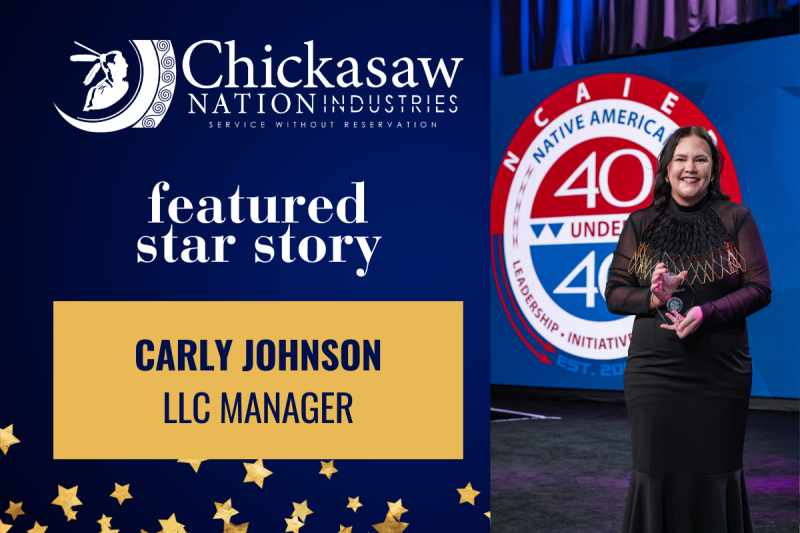 Carly Johnson selected as Native American 40 under 40 class of 2024 | Chickasaw Nation Industries